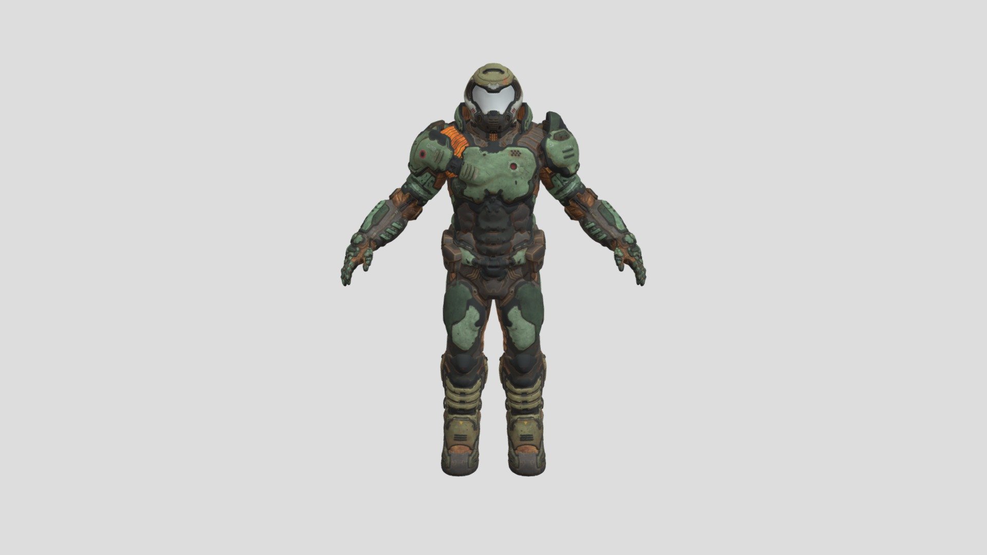 PC Computer - DOOM 2016 - Doom Slayer - 3D model by marcosacevez57 ...