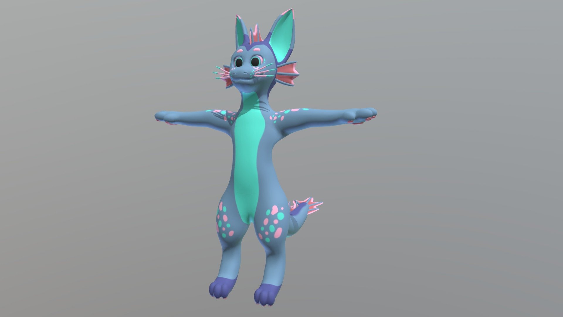 Fish Lung Cat Avatar VRChat - 3D model by DarkNekoGreen [e700725 ...