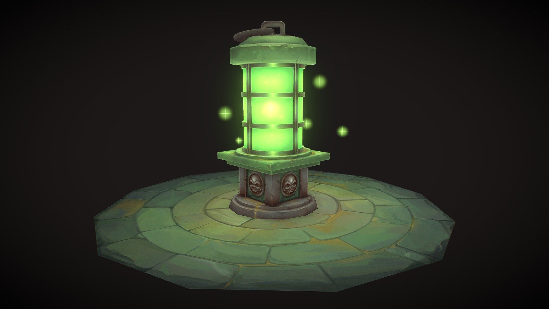 Hand Painted Lantern - Download Free 3D model by Isabella Crowder ...