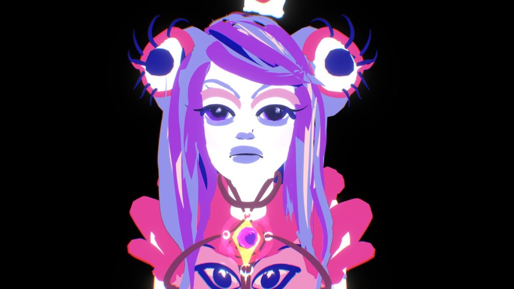 Alien Space Princess - 3D model by cryo242 [e7035b2] - Sketchfab