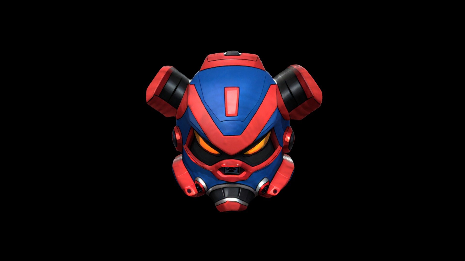 Helmet Mask Robot Cartoon 1302 - Download Free 3D model by klrxyz ...