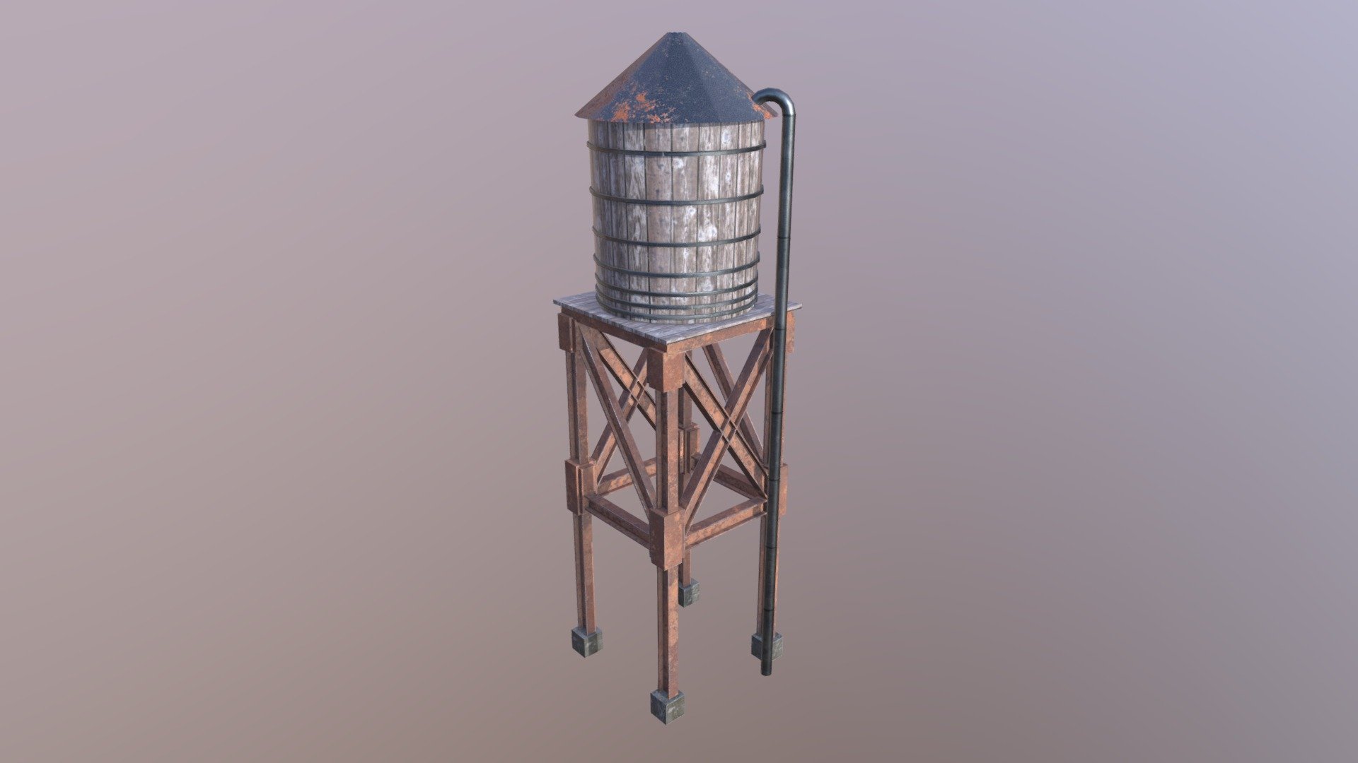 Watertower - 3D model by duncan_nat [e70dc68] - Sketchfab