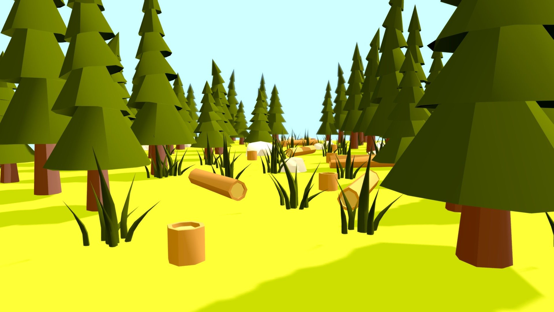 low poly forest 4 - Download Free 3D model by Digital screen official ...