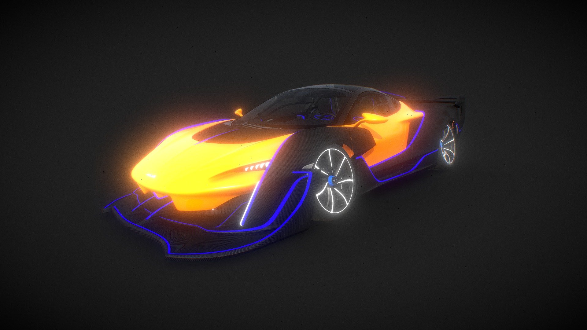 Custom McLaren Sabre (2021) [Neon Edition] - Download Free 3D model by ...