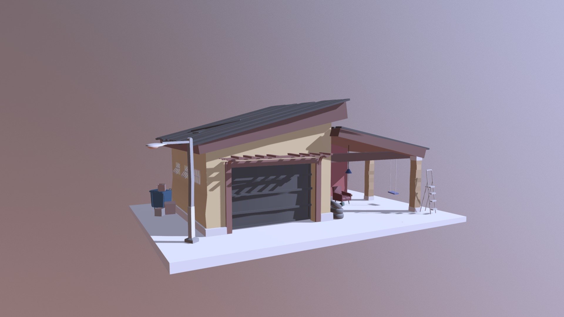 Garage - 3D model by noel_leon [e7138da] - Sketchfab