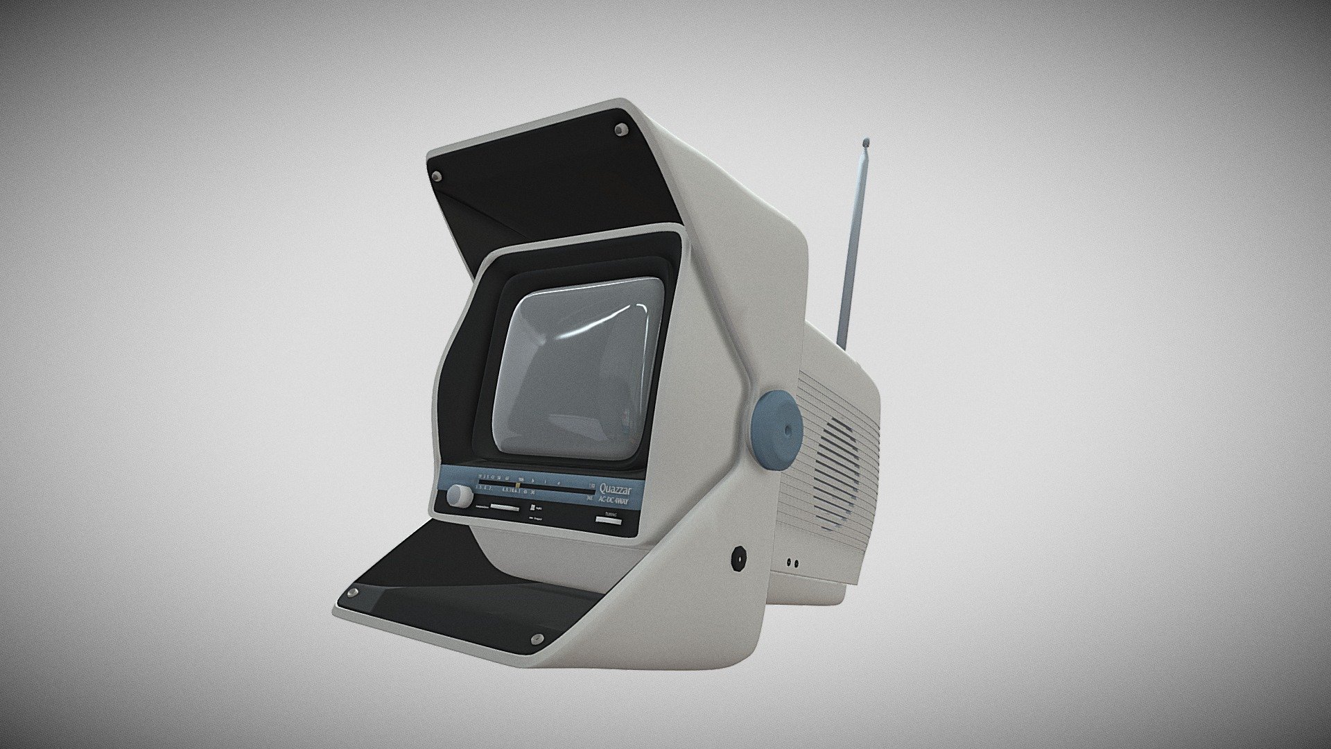 Quasar Portable Analog TV - Download Free 3D model by Anticipateants ...