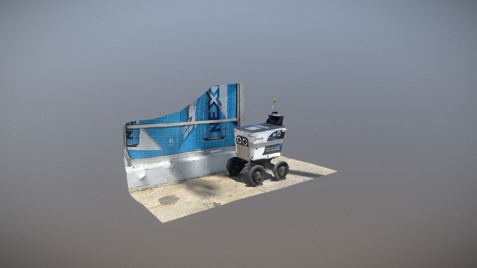 Delivery Bot on the streets of LA - Download Free 3D model by Maxym ...