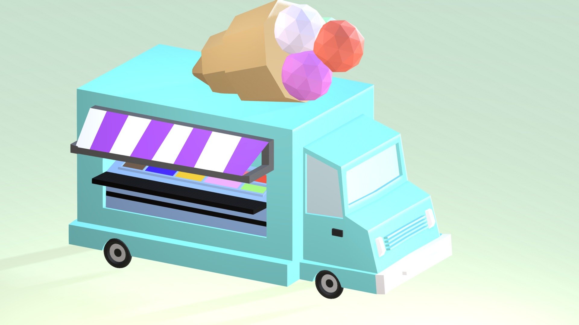 ice cream! - 3D model by Naomi.Garcia [e715452] - Sketchfab