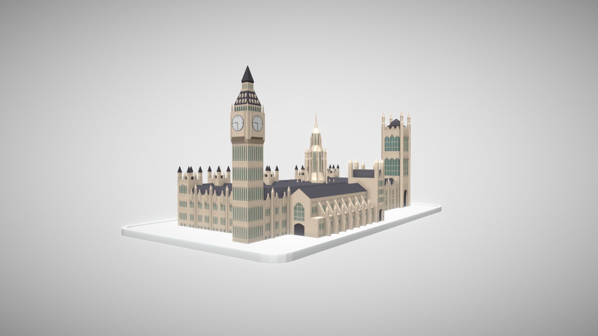 The Palace of Westminster House Of Parliament - 3D model by Ekaterina ...