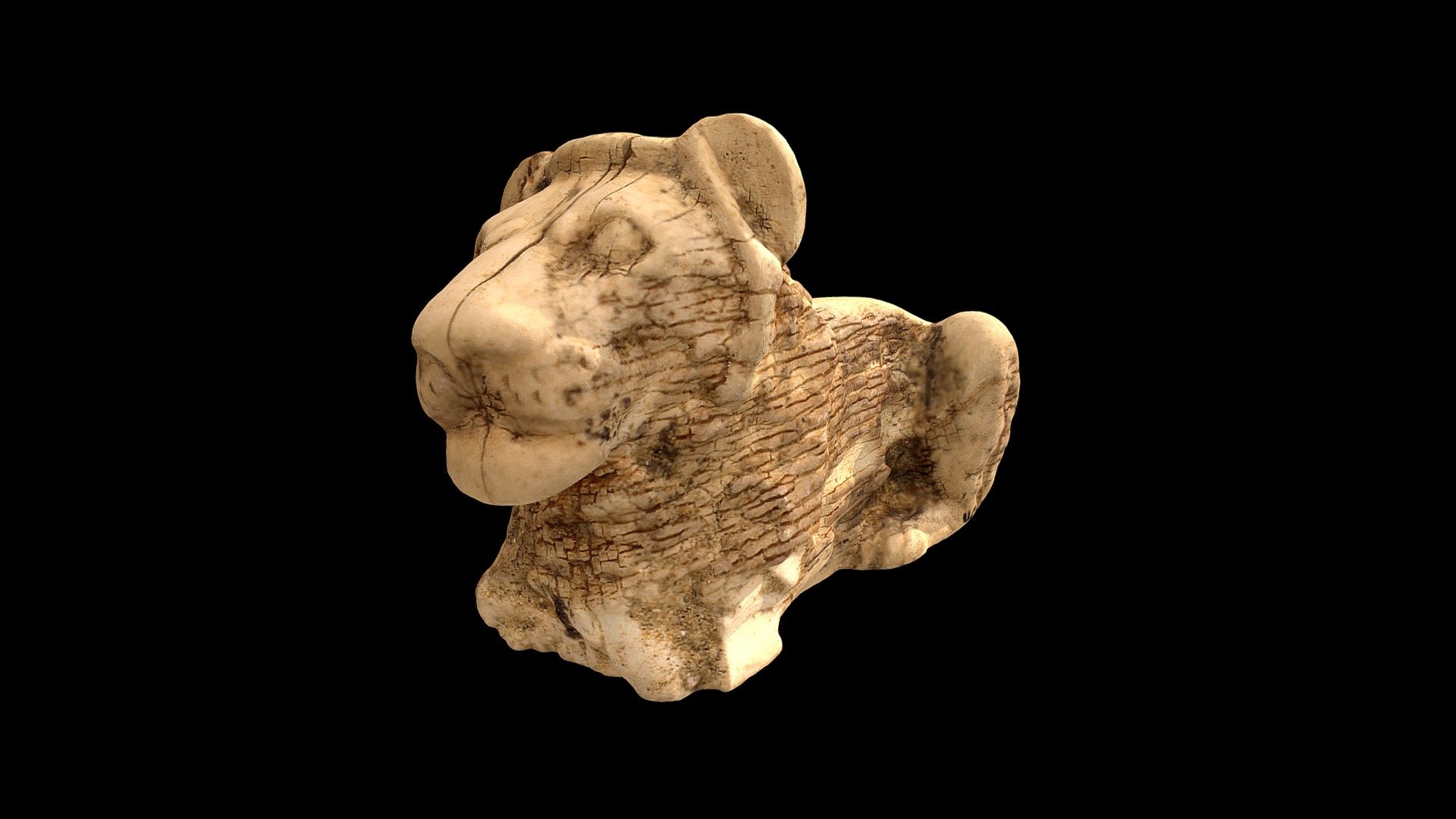 Early Dynastic Ivory Lion from Abydos, Egypt - Download Free 3D model ...