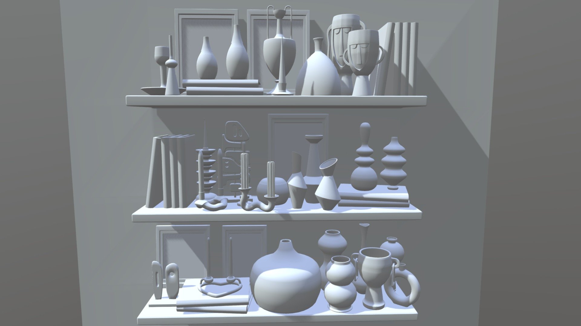 modern_decorativeset - 3D model by amiralazmany [e7170d0] - Sketchfab
