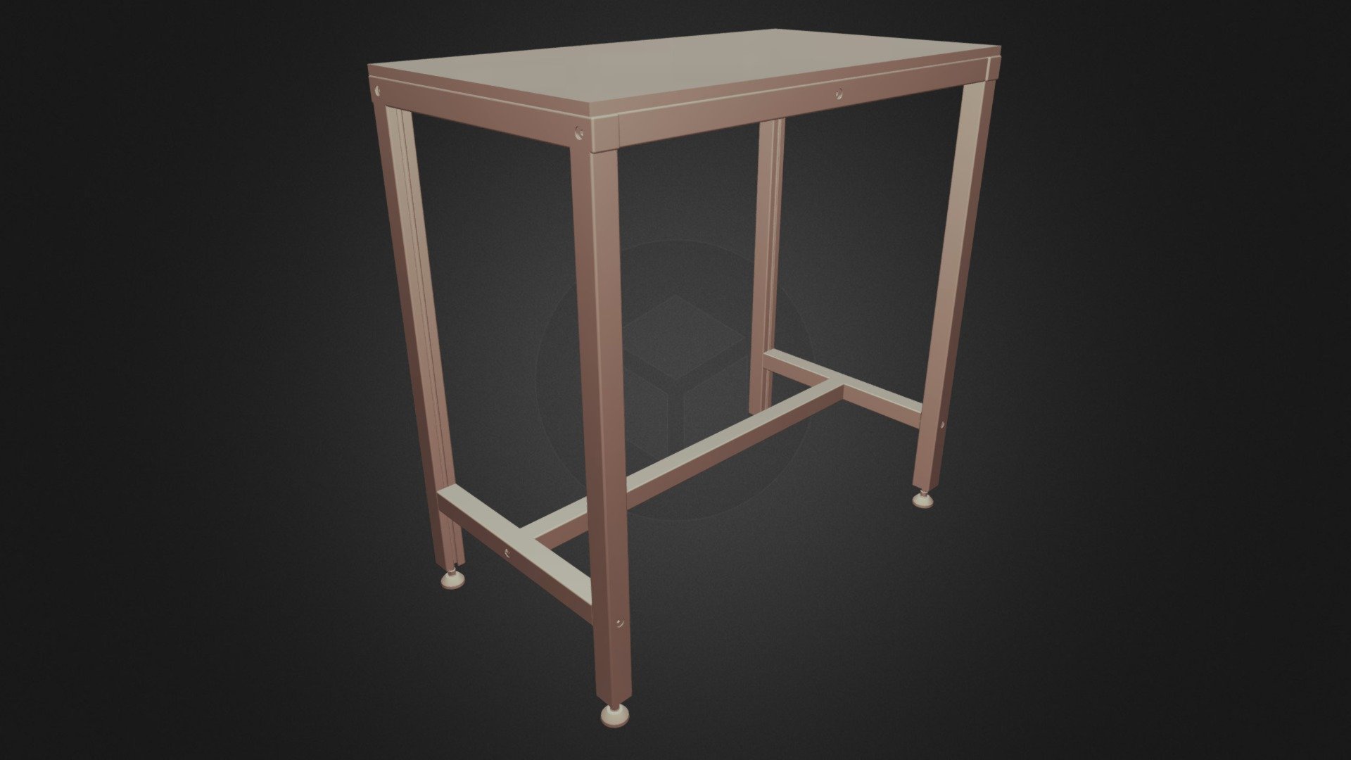 900x500 Single Open T-Slots Bench - Buy Royalty Free 3D model by MR ...