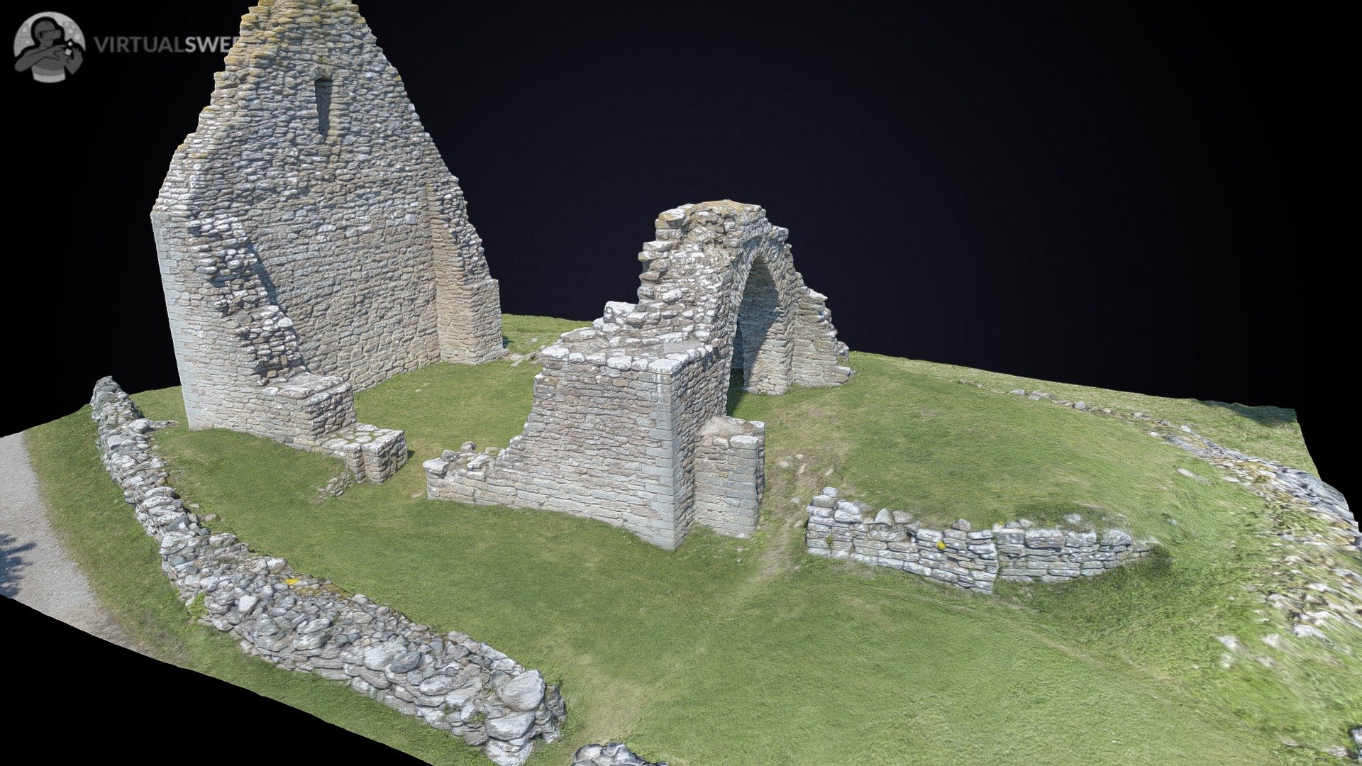 St. Knut chapel ruin - 3D model by Virtualsweden [e71949e] - Sketchfab