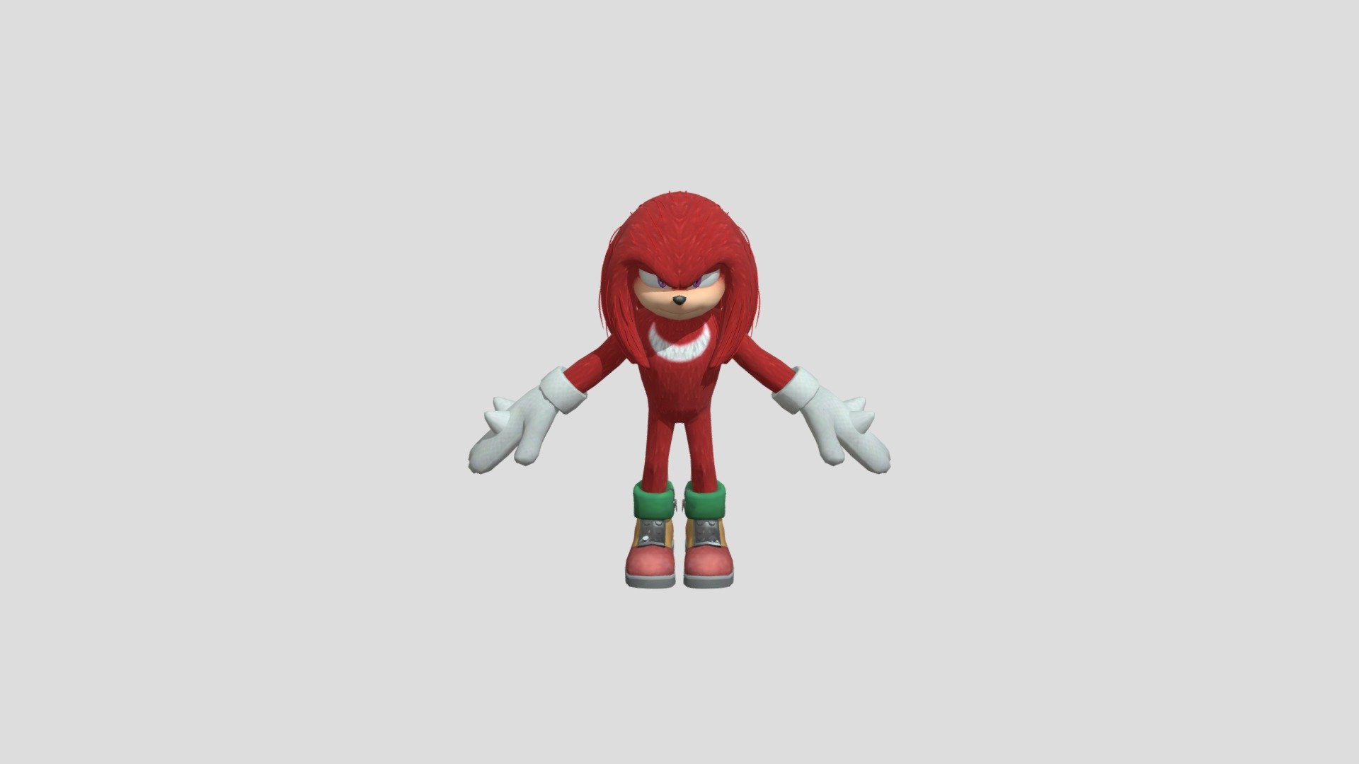 Knuckles Movie (Sonic Movie) - Download Free 3D model by Guilherme ...