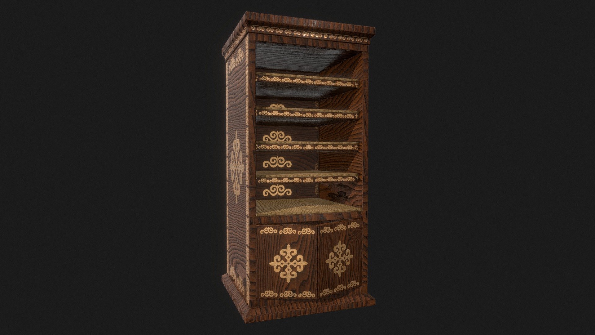 Stylized Kazakh cupboard - Buy Royalty Free 3D model by DEM animation ...