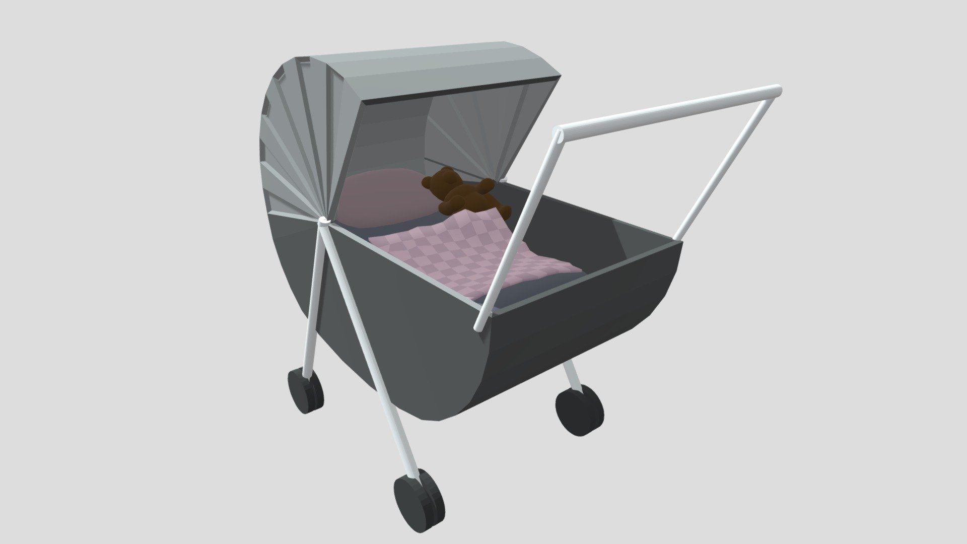 Baby Pram - Buy Royalty Free 3D model by TheMightyHitcher [e71cd97] - Sketchfab Store