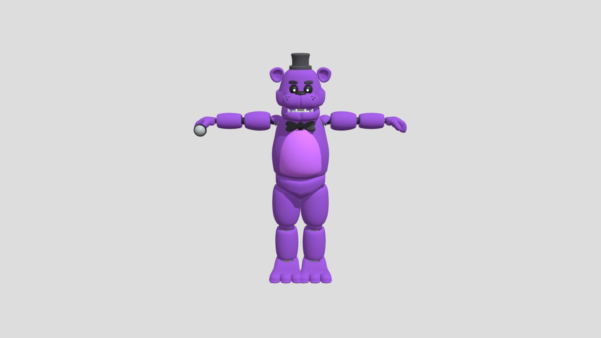 Purple freddy 1 - Download Free 3D model by Nacho1012 [e71d2d0] - Sketchfab