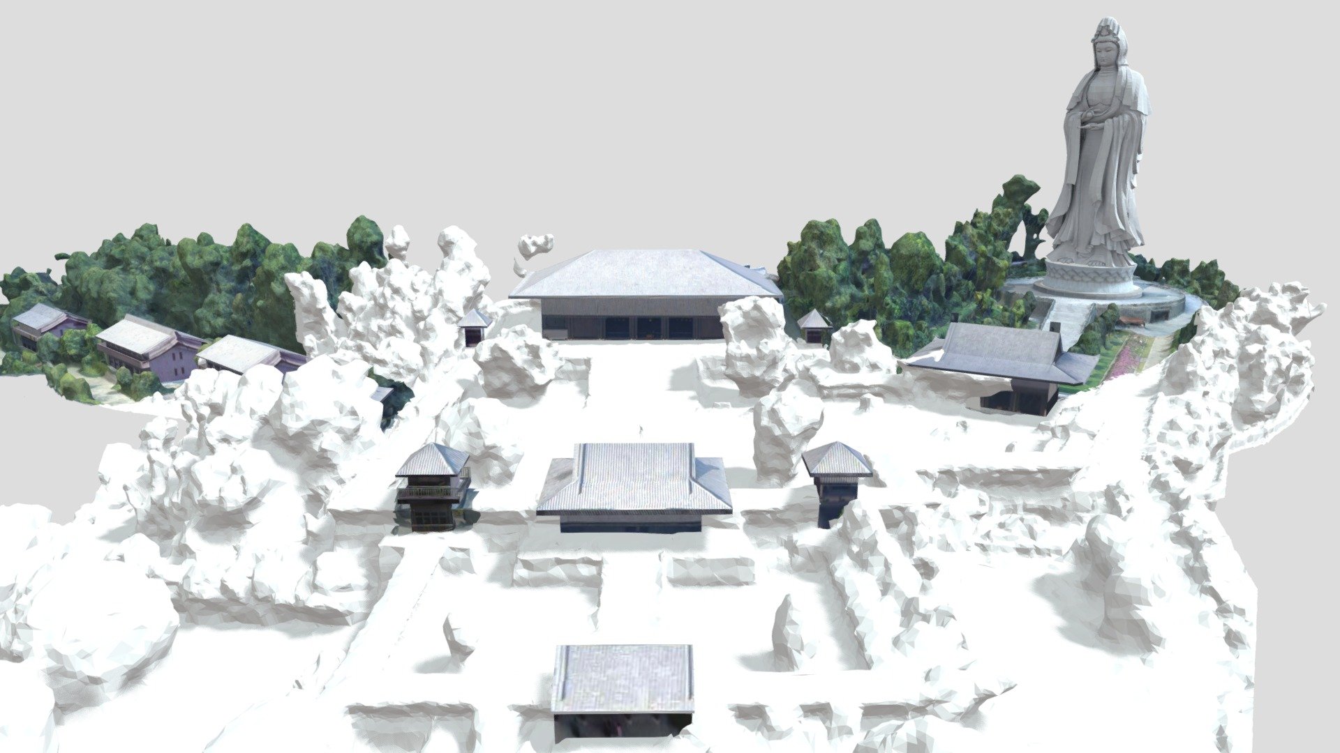 Tsz Shan Monastery, Tai Po v2025.03.27 - Download Free 3D model by ...