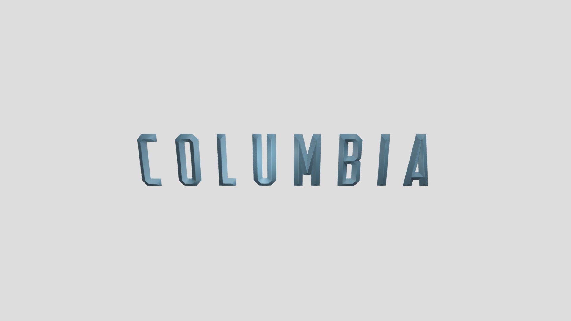 The Columbia Text From 1993 (free To Use) (1) - Download Free 3D model ...