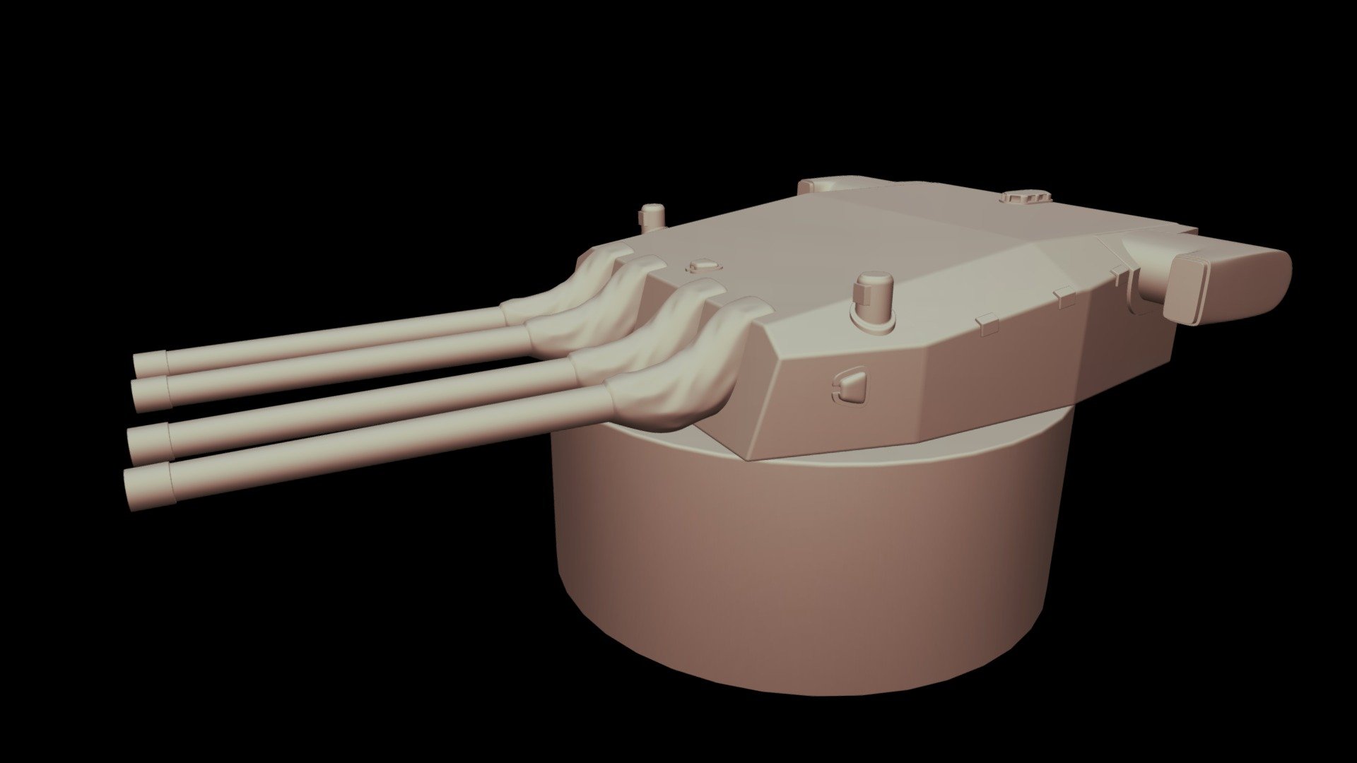 French 431 mm BB Turret - Download Free 3D model by Austrian 3D Art ...