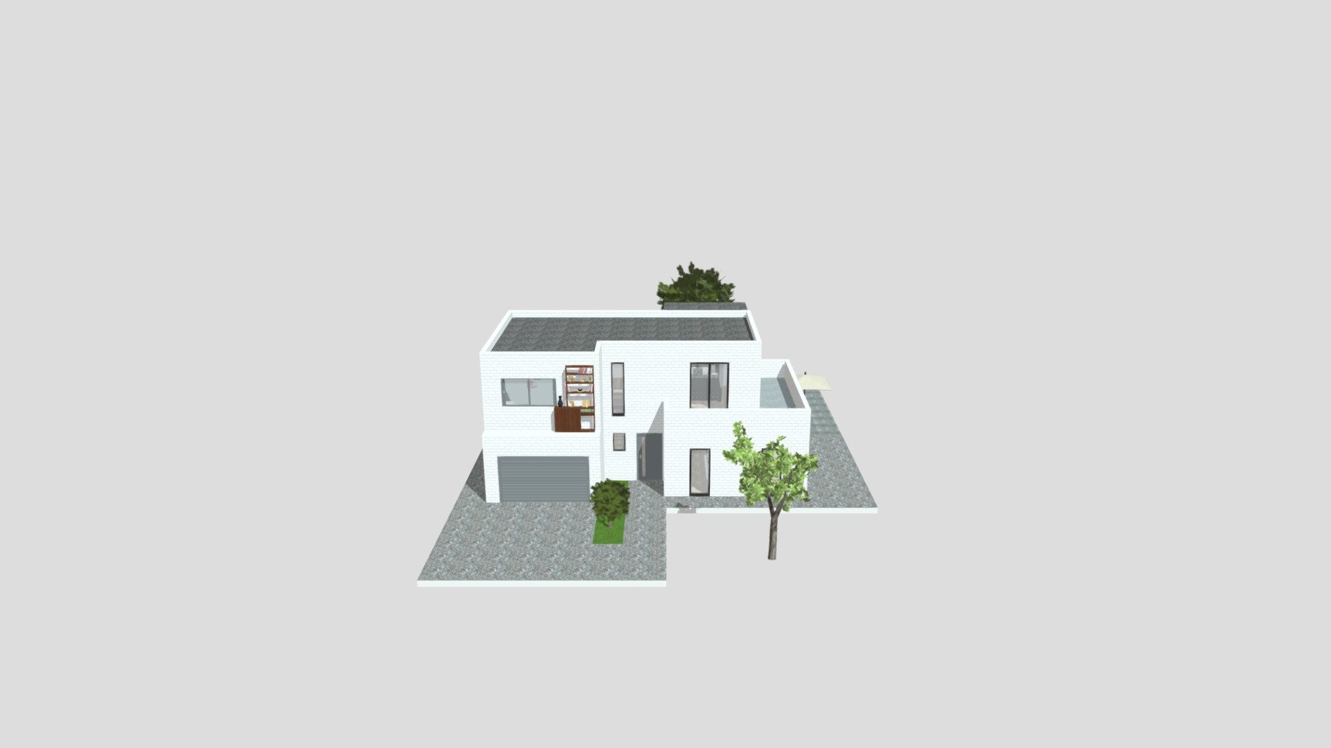 Cube House - Download Free 3D model by Home Design 3D (@homedesign3d ...