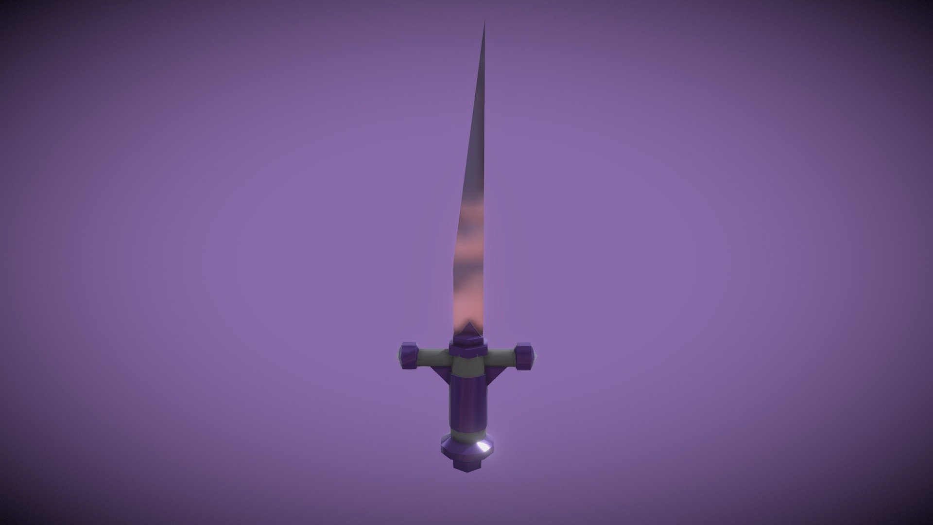 Purple sword - Download Free 3D model by PurplePerson_ (@PurplePerson ...