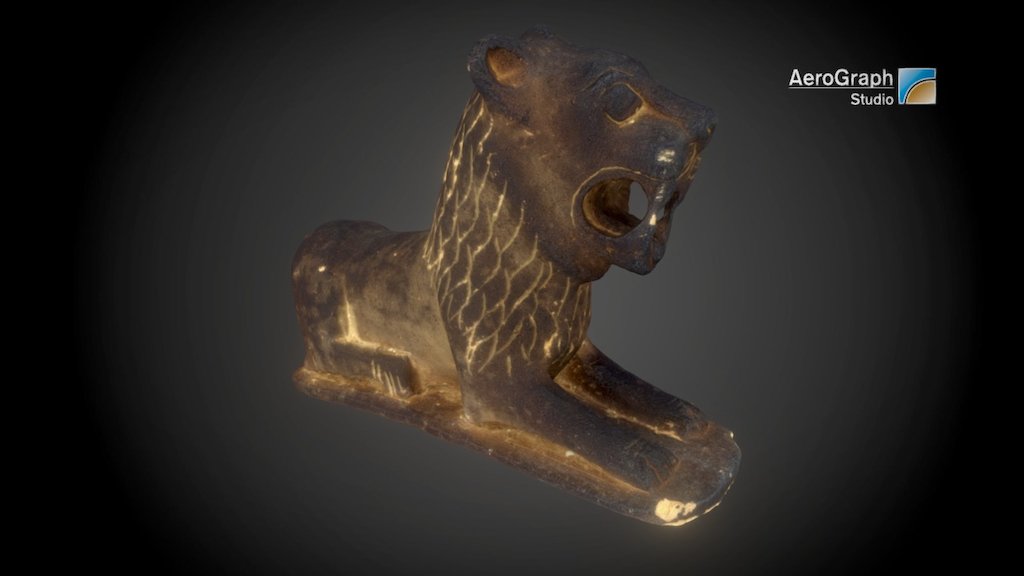 Lion figurine of Hittite imitation, Turkey - 3D model by Jose Gabriel ...