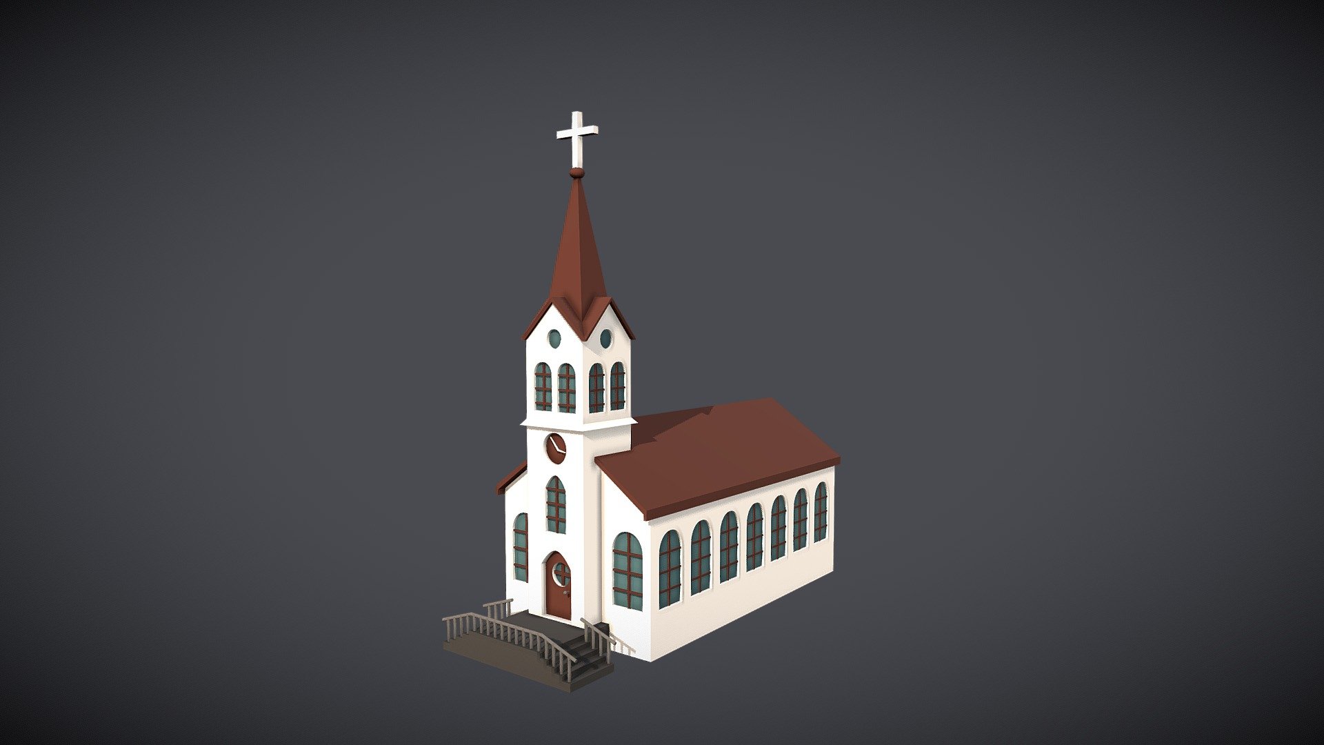 Low-Poly Church - Buy Royalty Free 3D model by Incod ART 3D (@incodart ...
