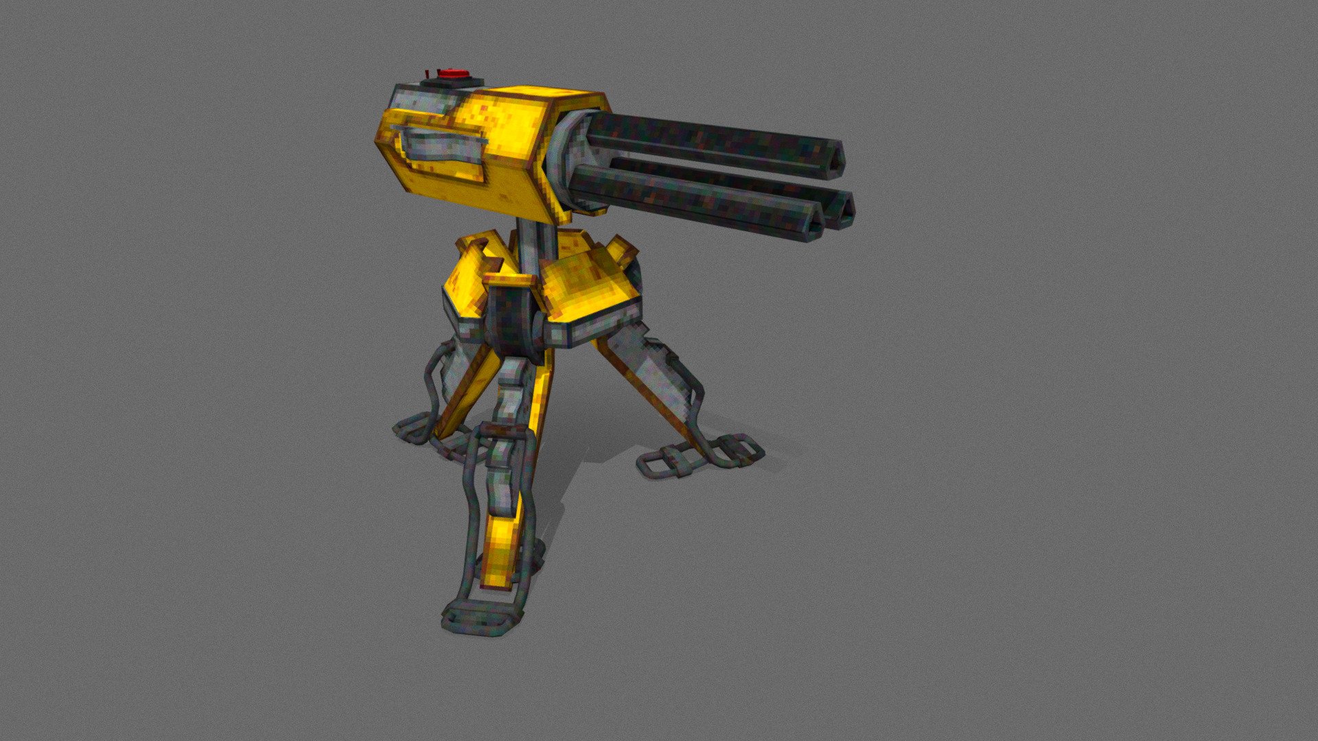 Avtomat_turret_animated - 3D model by efforya [e72972d] - Sketchfab