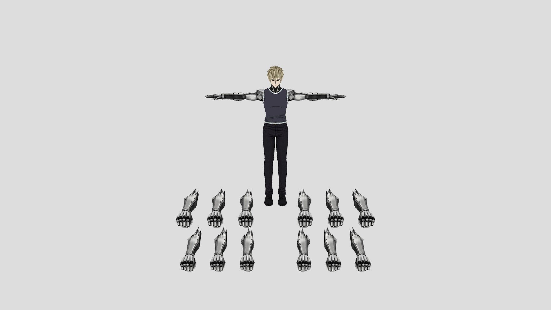 Demon Cyborg Genos - Download Free 3D model by Cyrone™ (@Cyrone ...