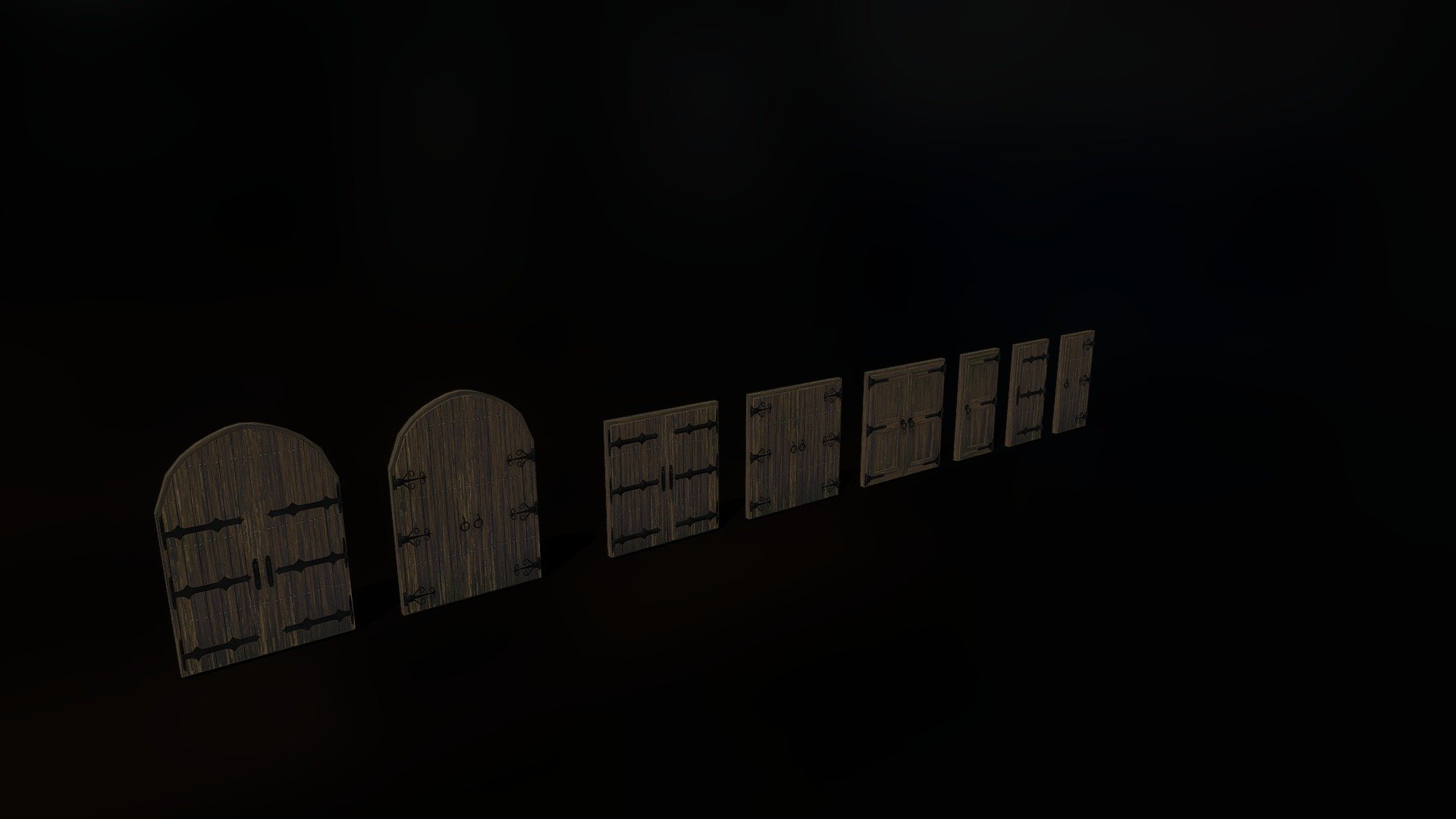 lowpoly animated medieval doors (Blender.file) - Buy Royalty Free 3D ...