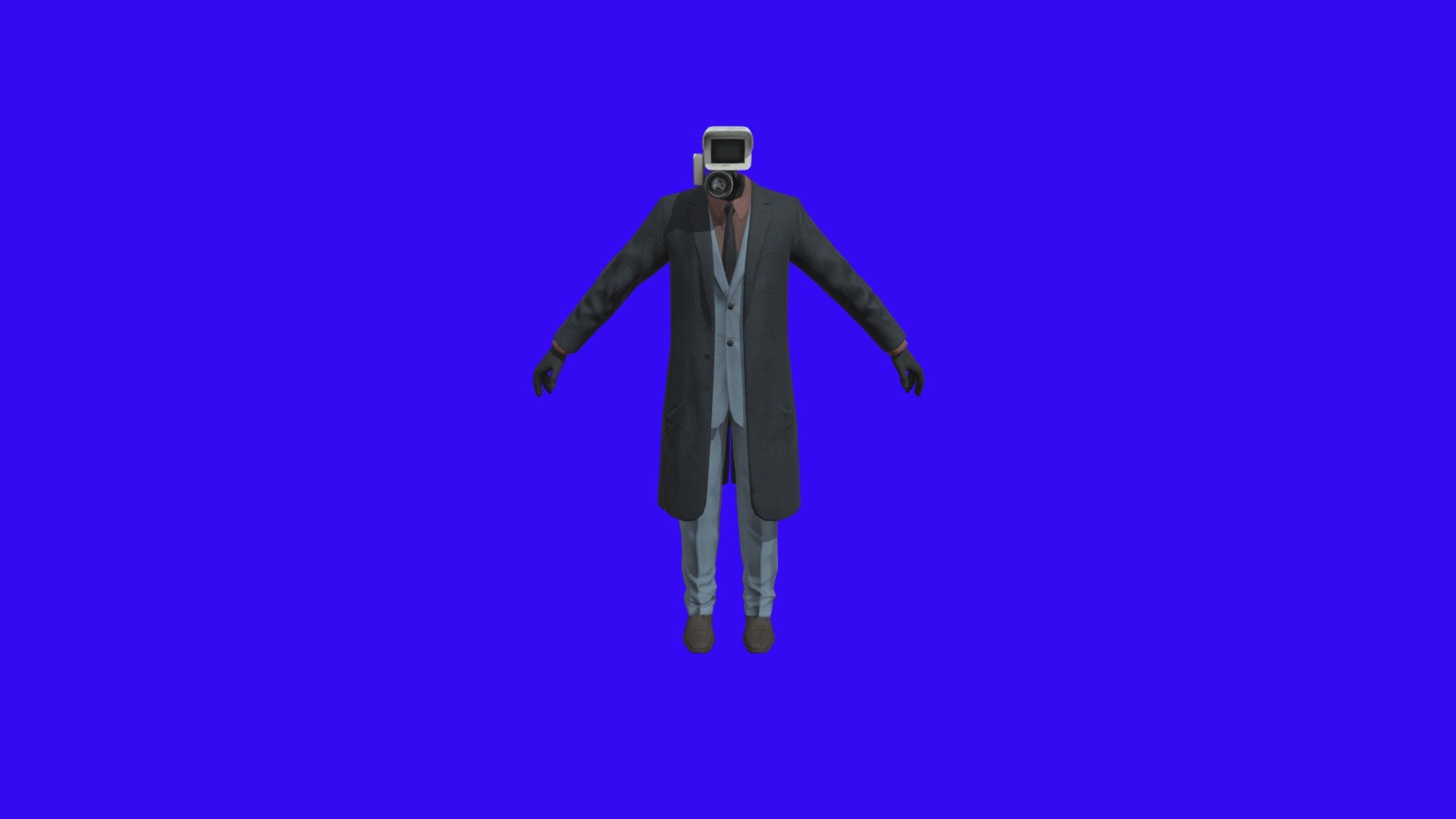 Camera man with blue and red shirt - Download Free 3D model by Speaker ...