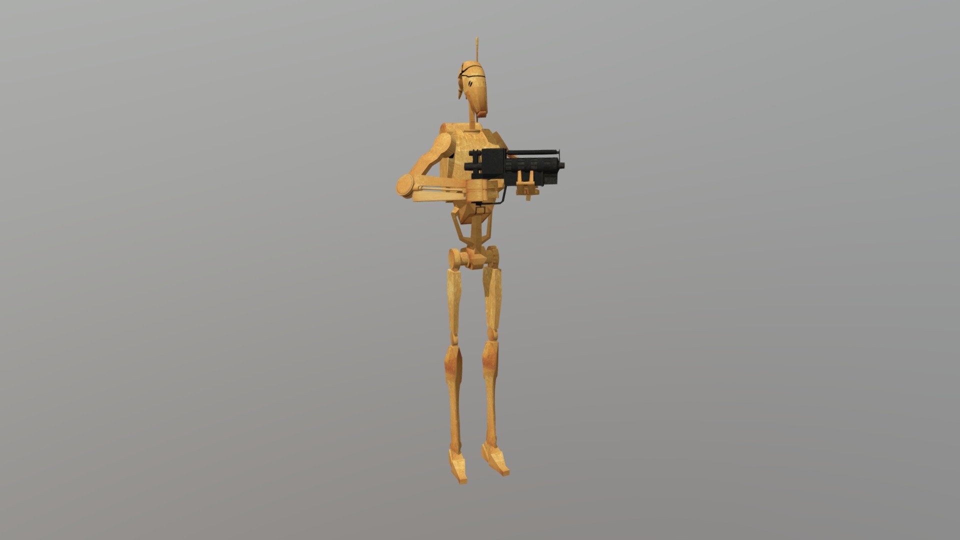 Battle Droid - 3D model by NathanIndustries [e72dc4d] - Sketchfab
