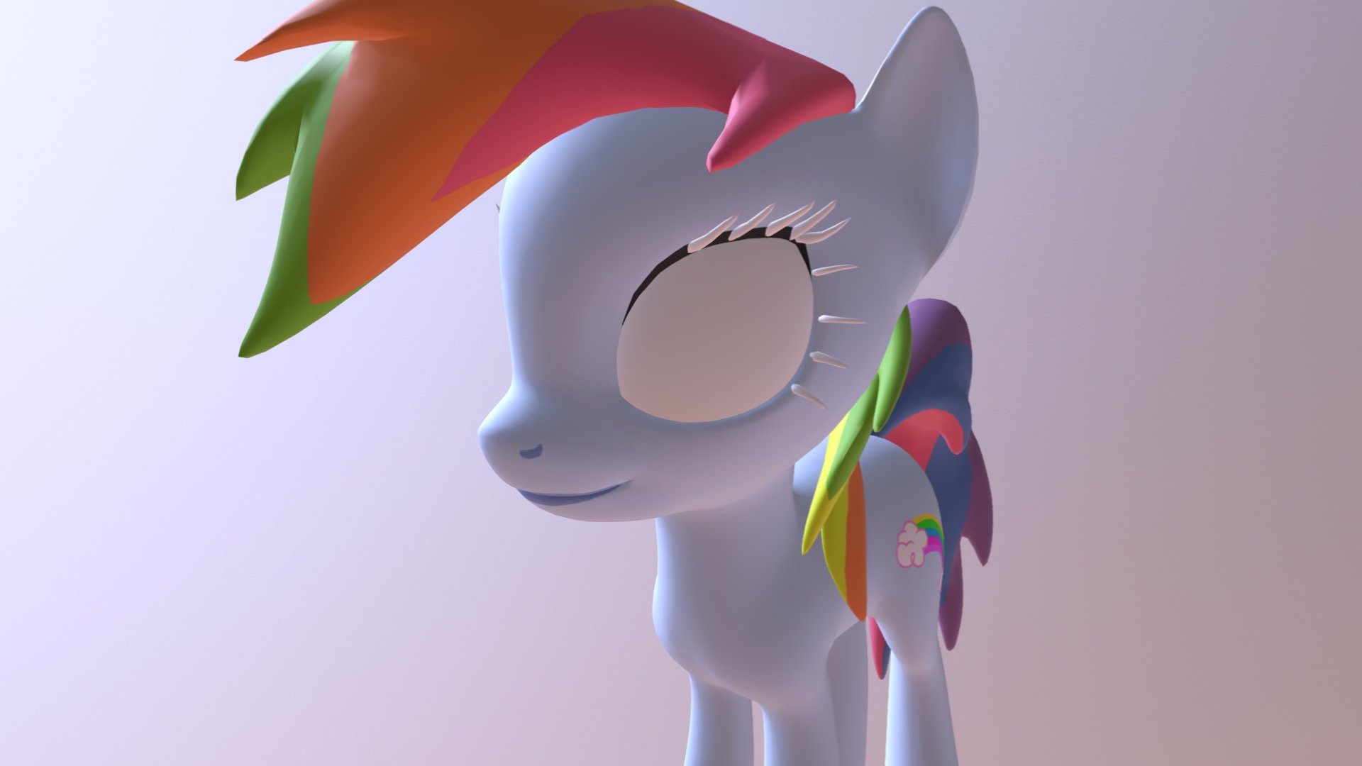 Rainbow dash - Download Free 3D model by Whalenut [e72dcc5] - Sketchfab