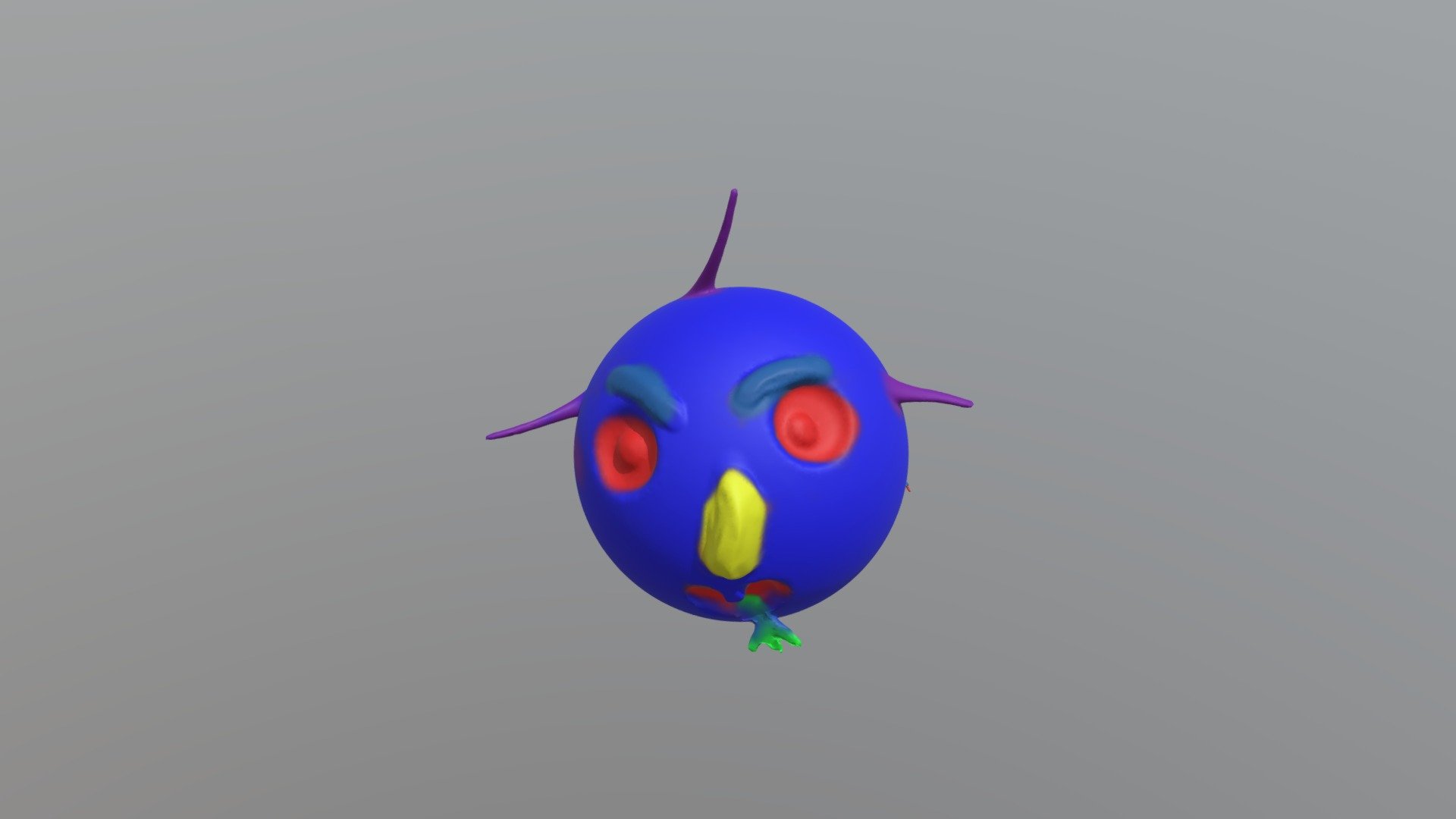 miro bird monster - Download Free 3D model by wakame14 [e72f88a ...