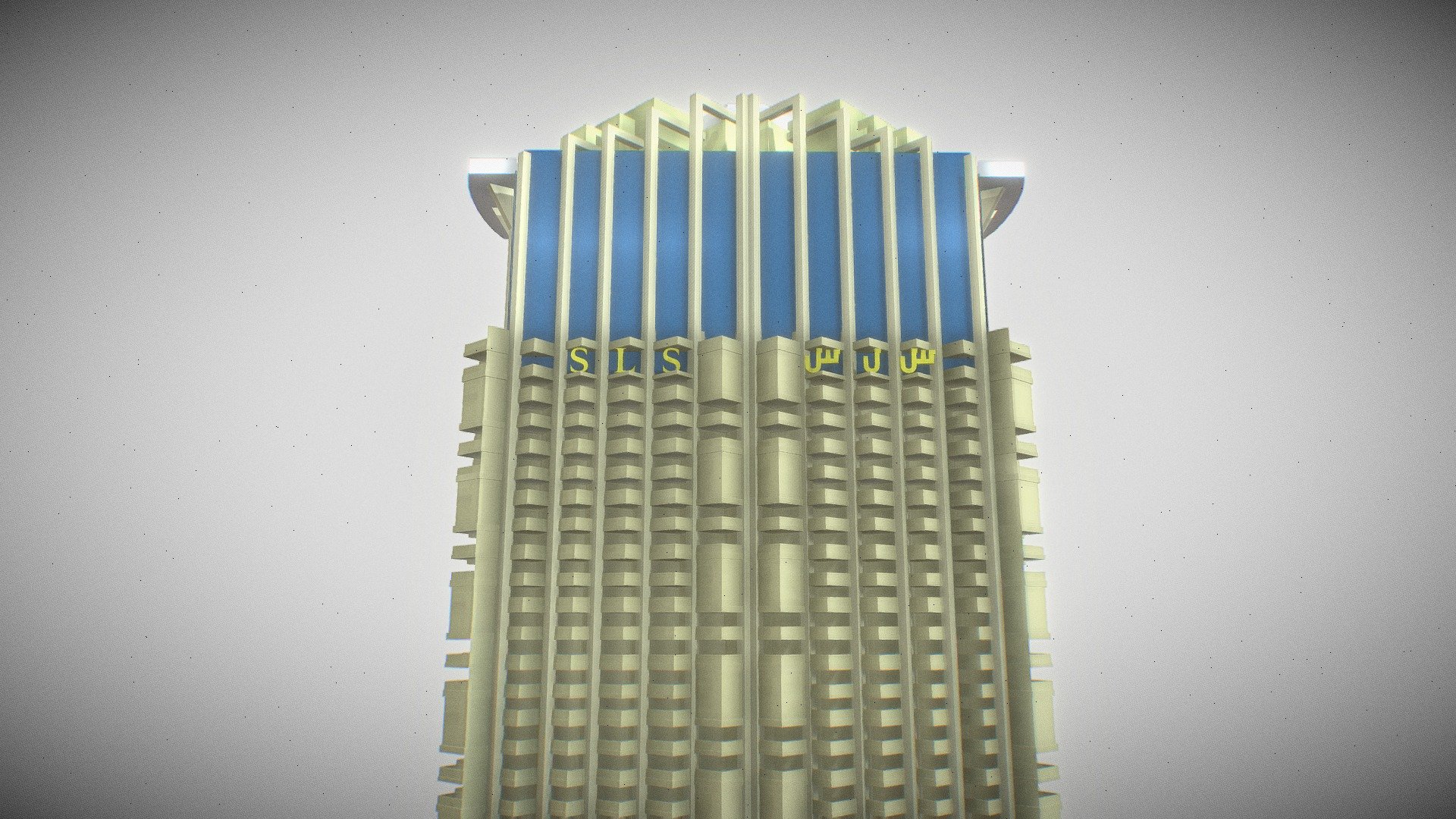 SLS Building - Dubai - Download Free 3D model by vick.obj [e731333 ...