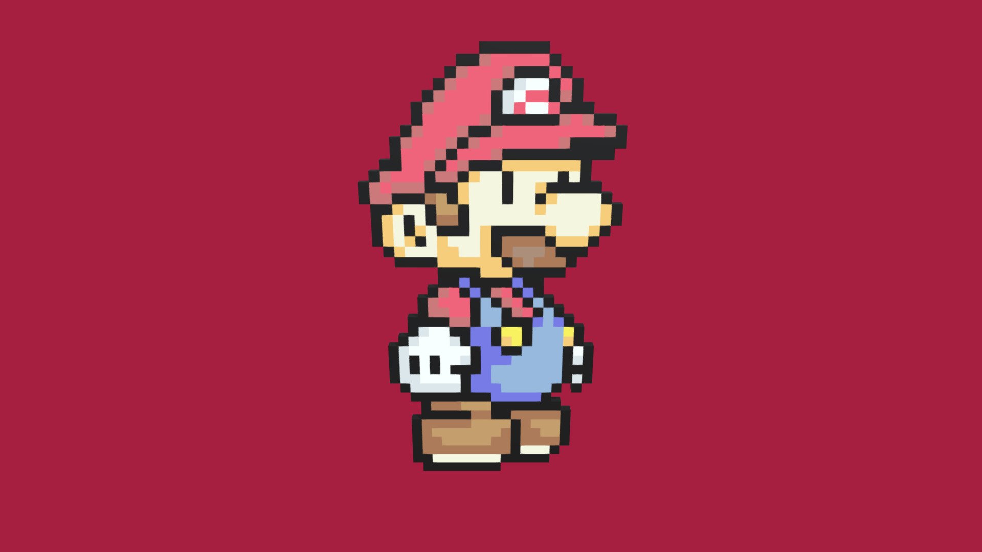 Pixel Mario. - Download Free 3D model by Dr. Heinz Doofenshmirtz (@Dr ...