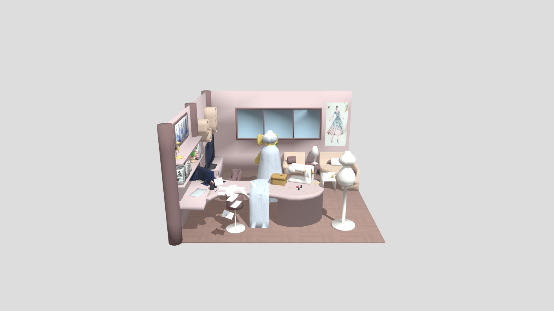 Fashion Design Studio - Download Free 3D model by katrina707707 ...