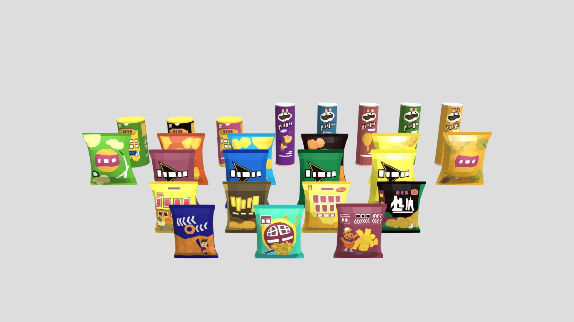 Potato Chips - Buy Royalty Free 3D model by businessyuen [e73231b ...