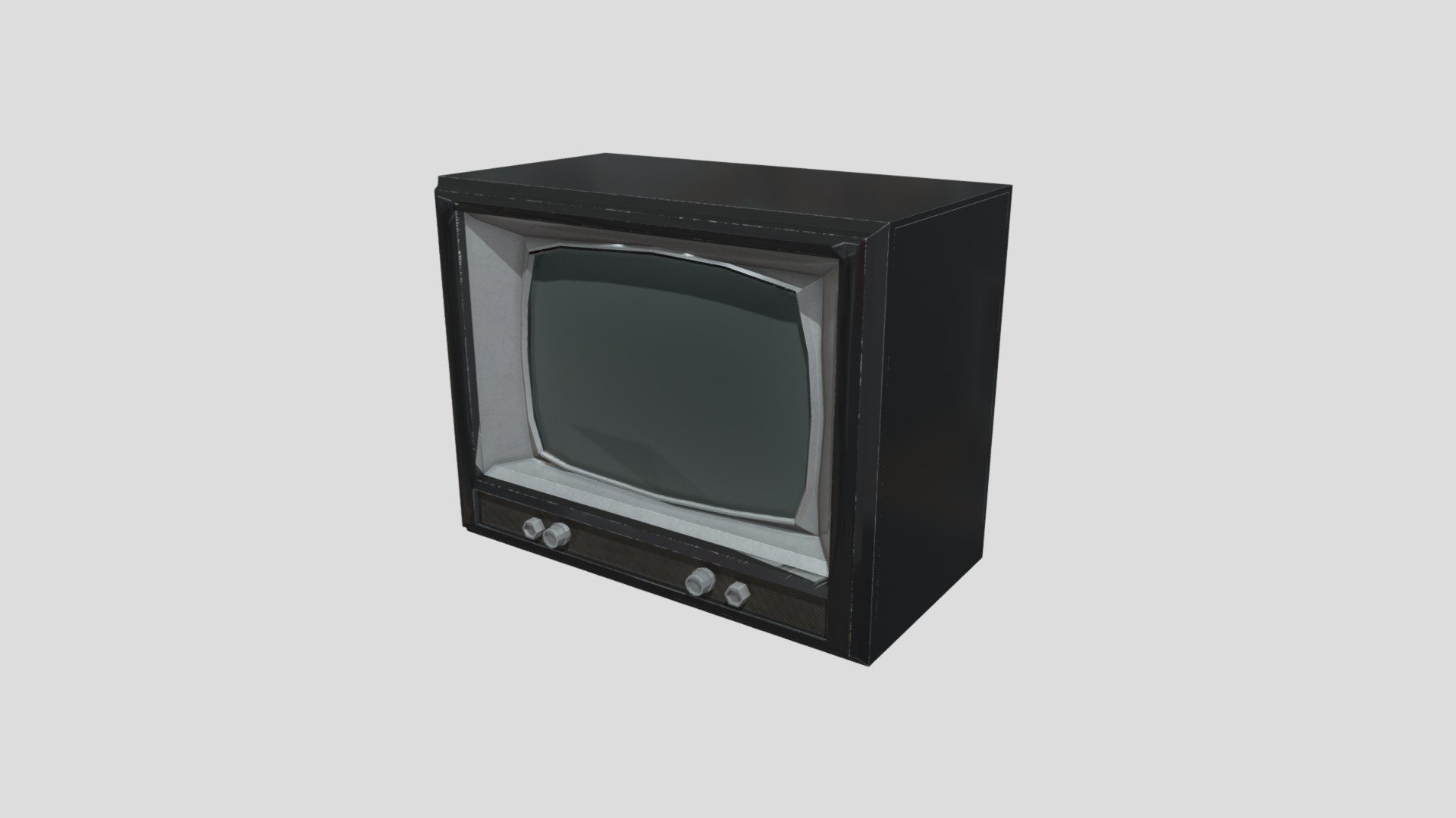 1960's Cold-war era TV - Download Free 3D model by ecto (@ecto148 ...