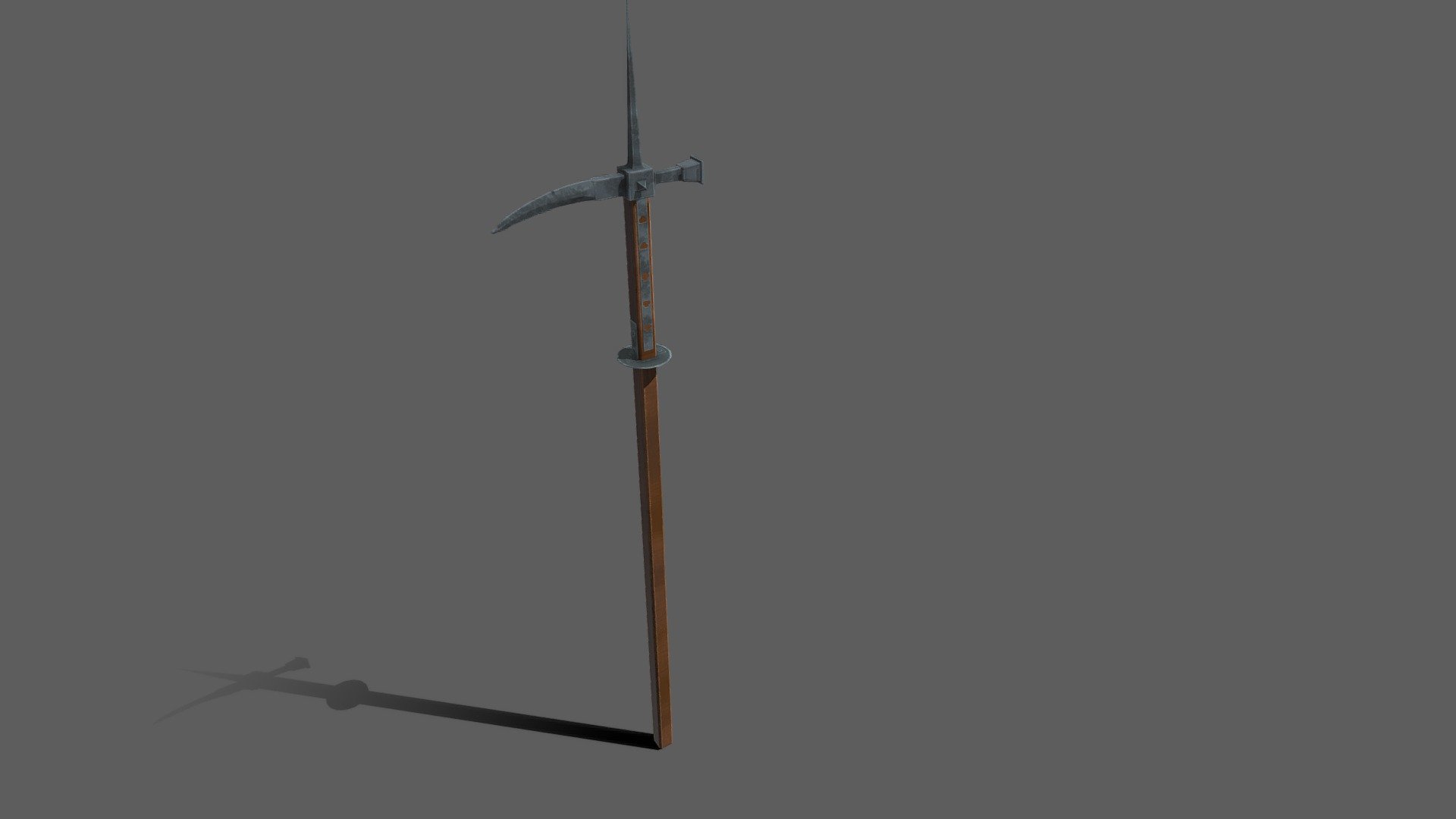 Bec-de-Corbin (raven's beak) Polearm - Download Free 3D model by ...
