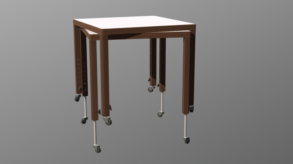 Tisch HV 20 Rollen Stapel - 3D model by plankf [e735bb1] - Sketchfab