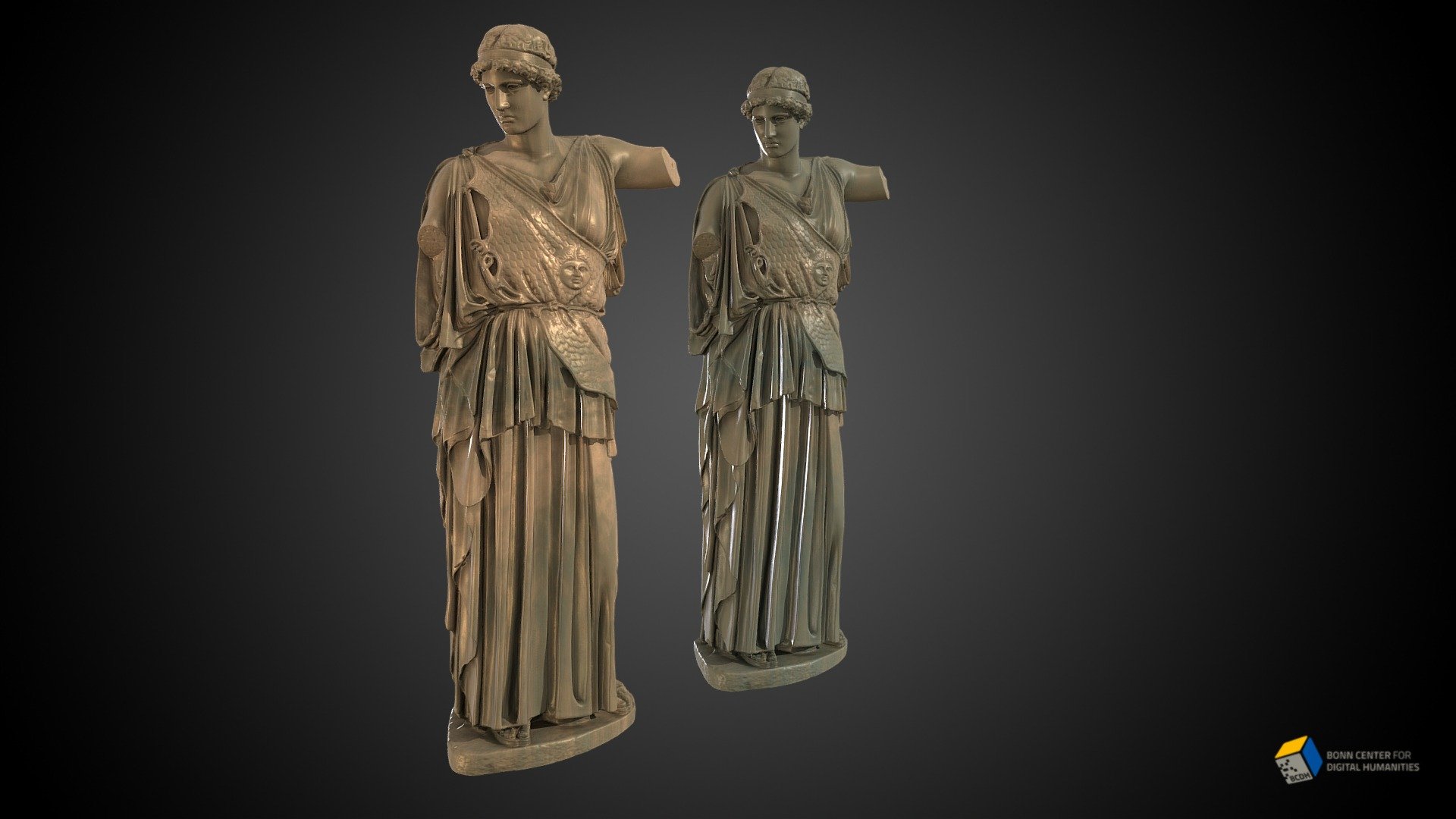 Reconstruction of Athena Lemia in bronze - Download Free 3D model by ...