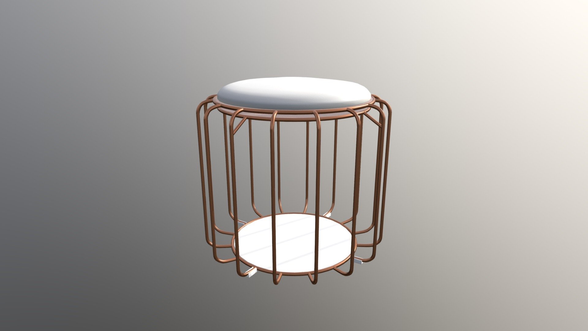 Comfortable Beige / Rose Side table/Pouffe - 3D model by rugsandrooms [e73c988] - Sketchfab