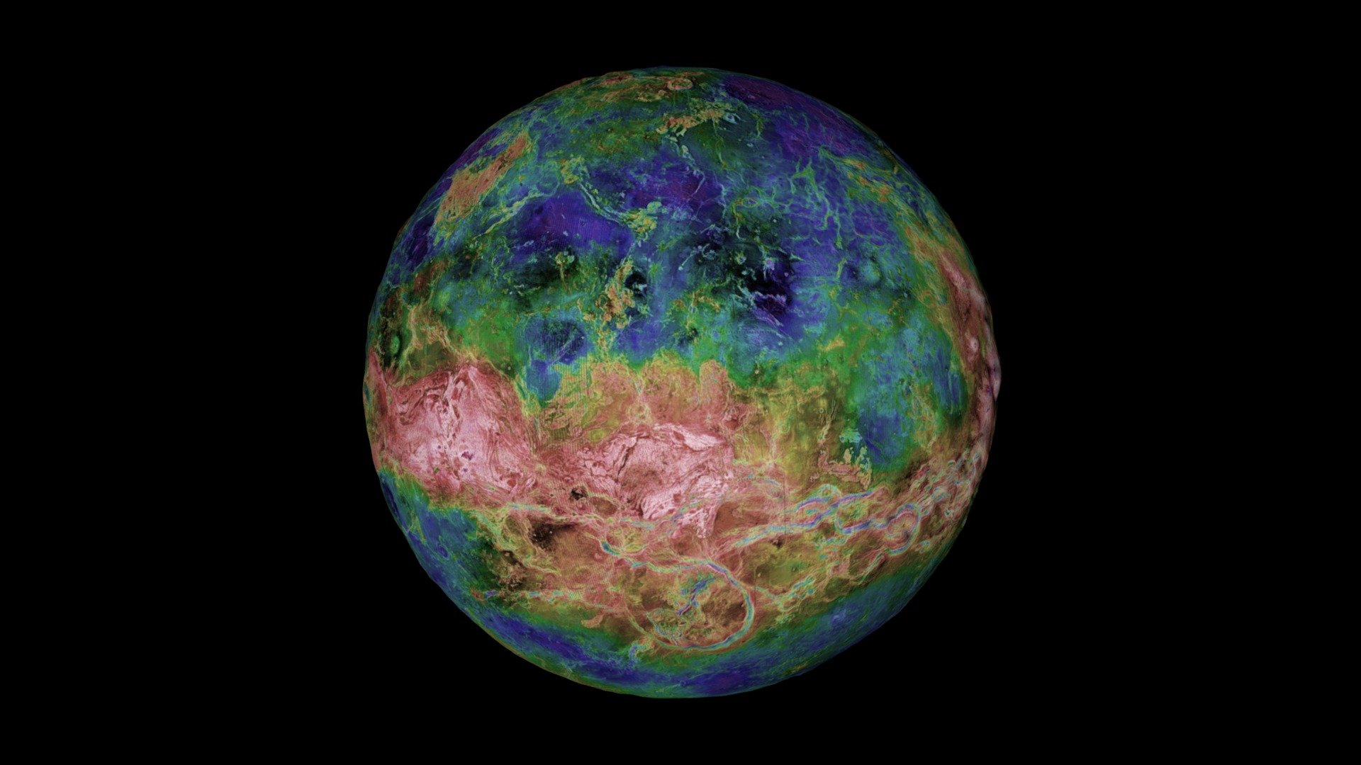 Mapa Topográfico de Venus - Download Free 3D model by uperesito ...