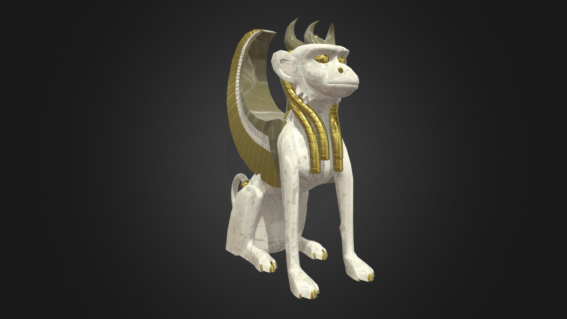 Shedu Statue - 3D model by LibraHades [e74a89d] - Sketchfab