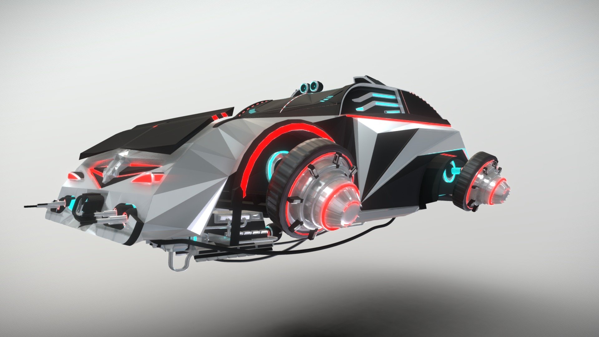 HOVERCAR 2 - Buy Royalty Free 3D model by USERVIBE (@us3rvib3) [e74ca98 ...