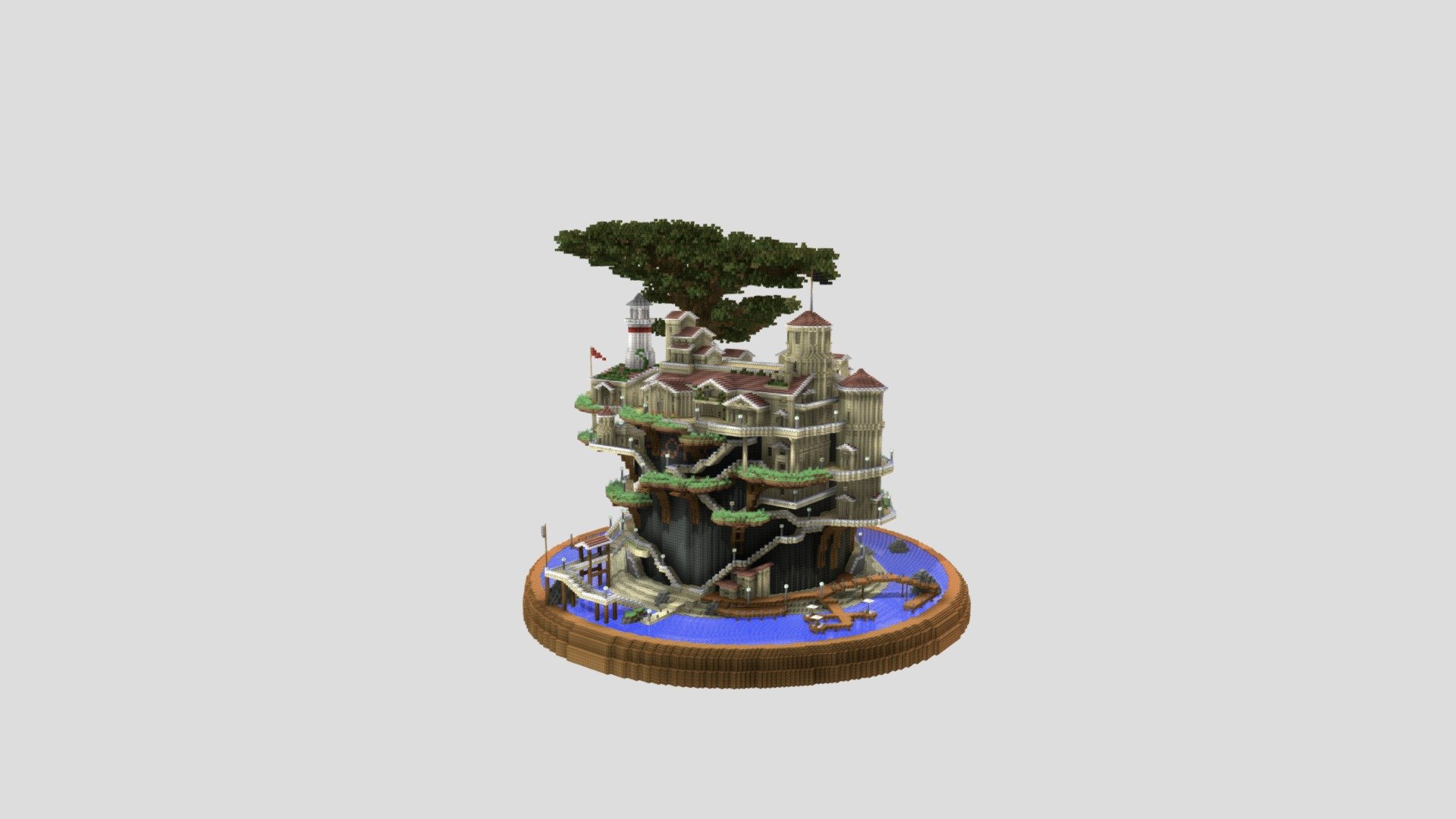 Minecraft Hawaiian pineapple resort - Download Free 3D model by jar ...