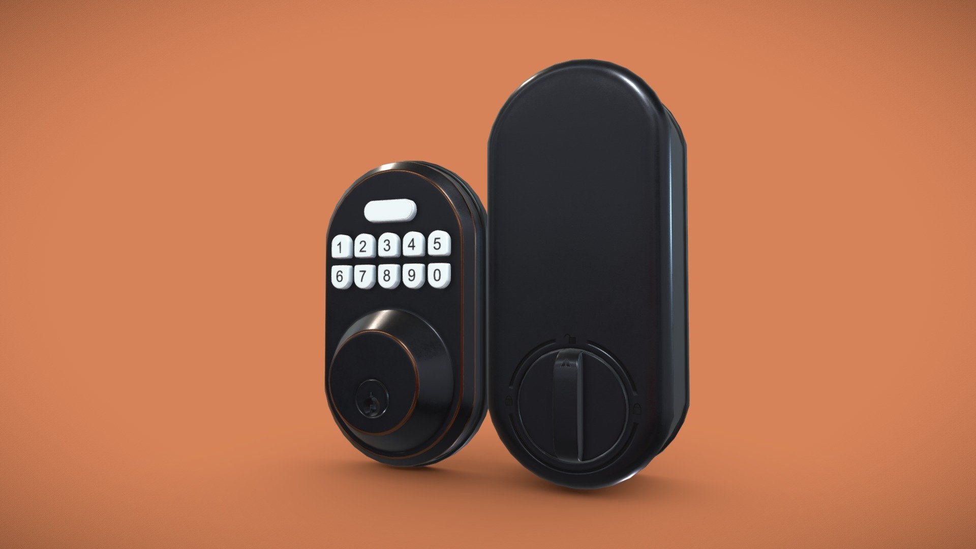 Security Door Lock - Buy Royalty Free 3D model by We3Do (@we3DoModel ...
