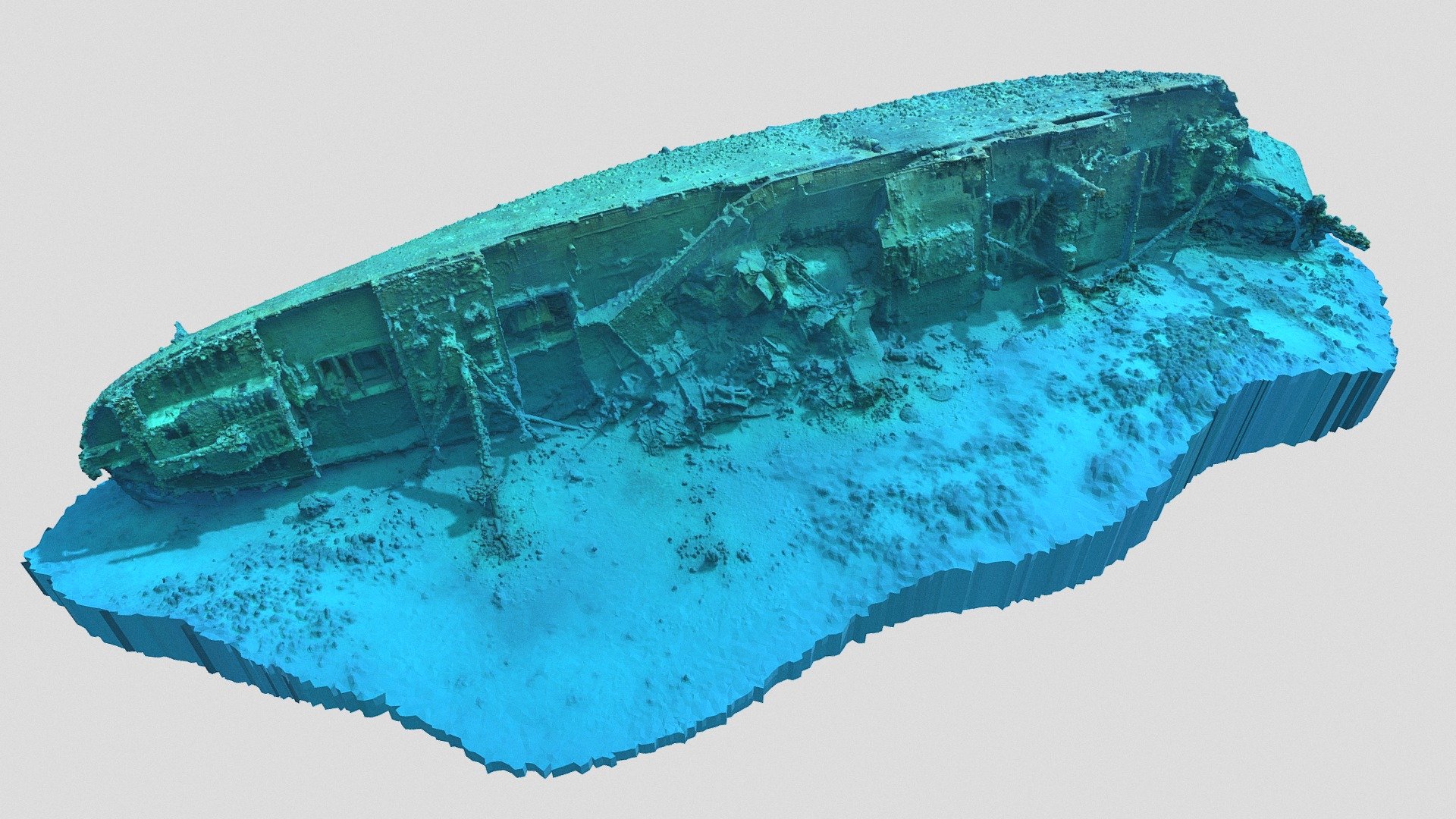Rio de Janeiro Maru at Truk Lagoon (Chuuk) - 3D model by holger.buss ...